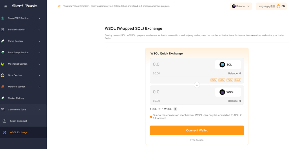 Two Methods to Convert SOL to wSOL